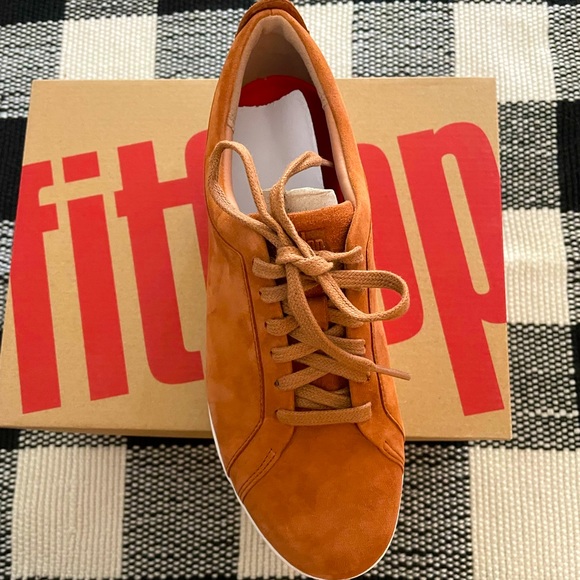 Fitflop | Shoes | Fitflop Rally Suede Sneaker Cognac Light Tan | Poshmark